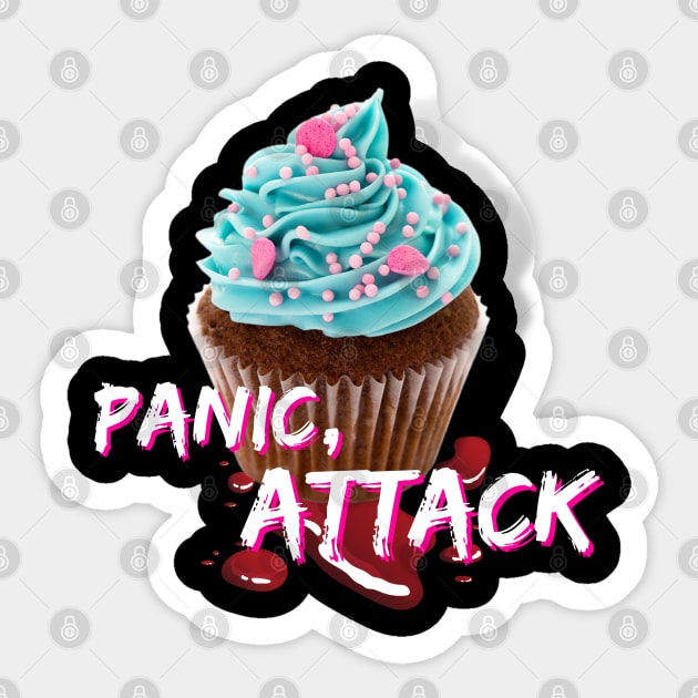 Panic, Attack logo - Merchandise - Sticker | TeePublic